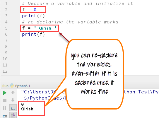 Variables In Python Girish Godage